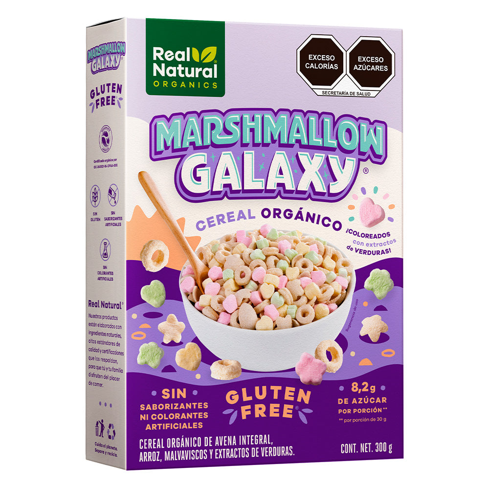 Cereal orgánico de avena, arroz y malvaviscos, Marshmallow Galaxy ...