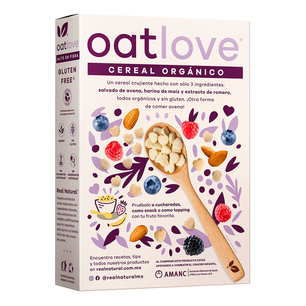 Cereal orgánico de avena y maíz, Oat Love – Natureganix