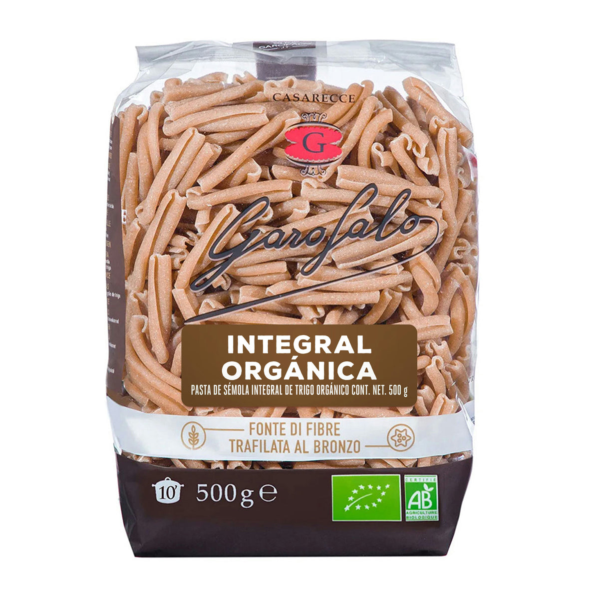 Pasta Caserecce Integral Orgánico Garofalo 500g – Natureganix